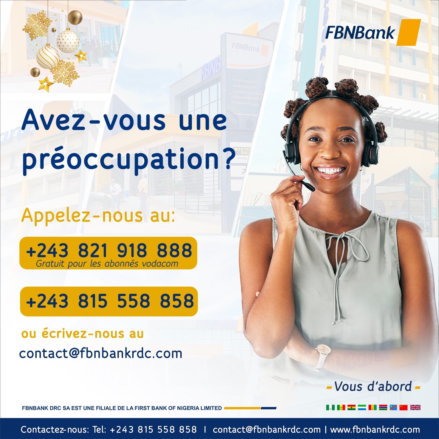 La FirstBank DRC SA lance son centre de contact - FirstBank DRC SA